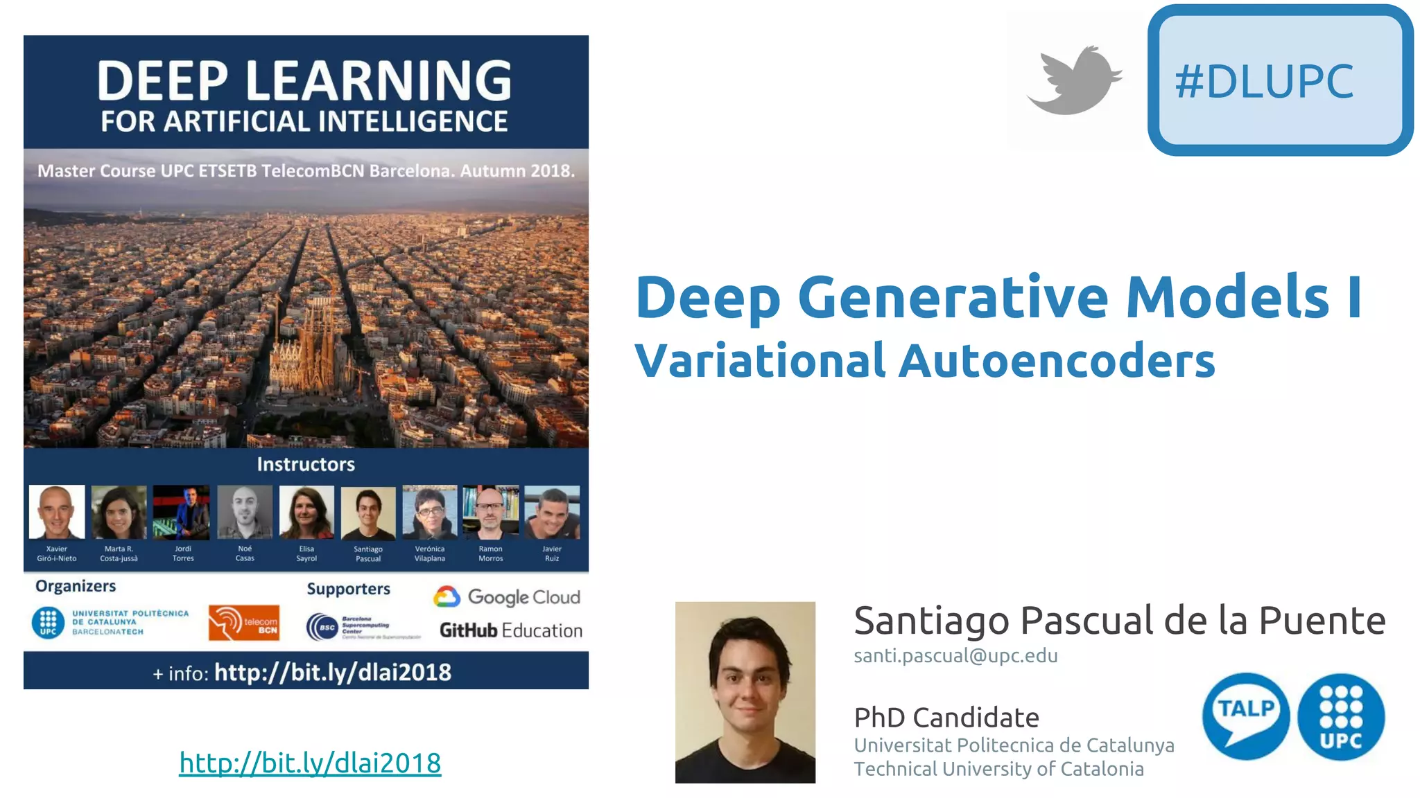 Variational Autoencoders VAE - Santiago Pascual - UPC Barcelona 2018 | PDF