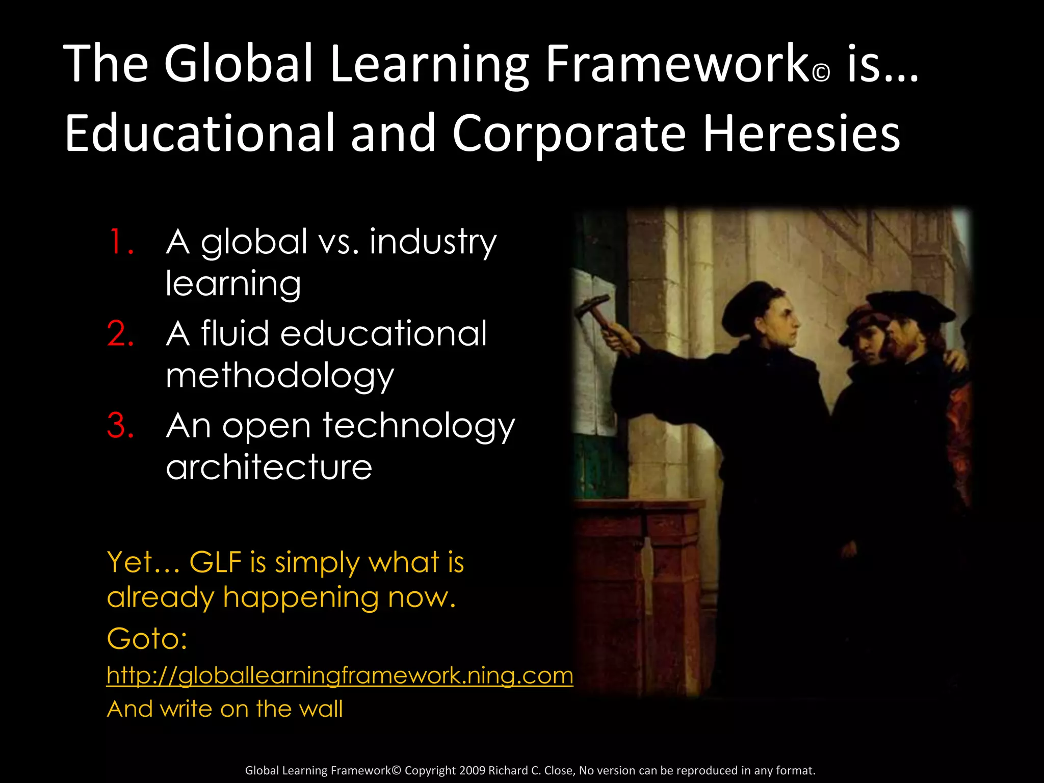 PADLA Lecture Global Learning Framework Richard Close | PPTX
