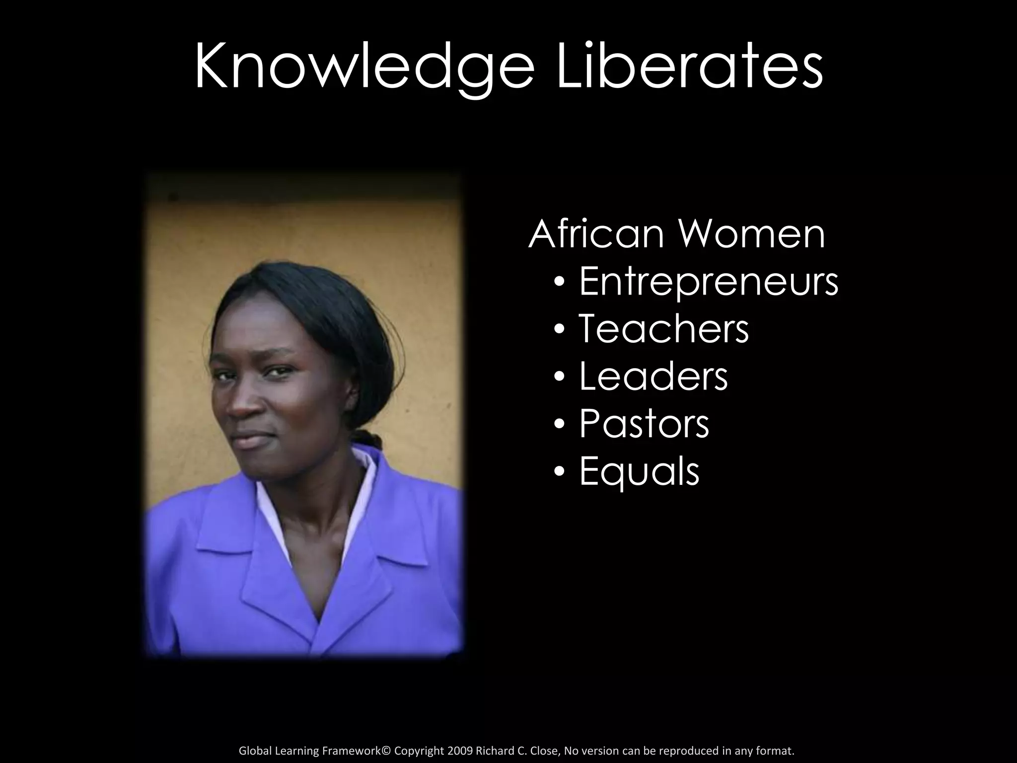 PADLA Lecture Global Learning Framework Richard Close | PPTX