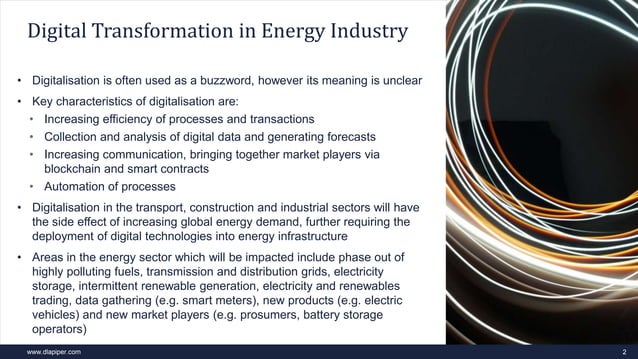 Digitalisation in the Energy Sector | PPTX