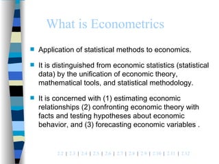 lecture 1 applied econometrics and economic modeling | PPT