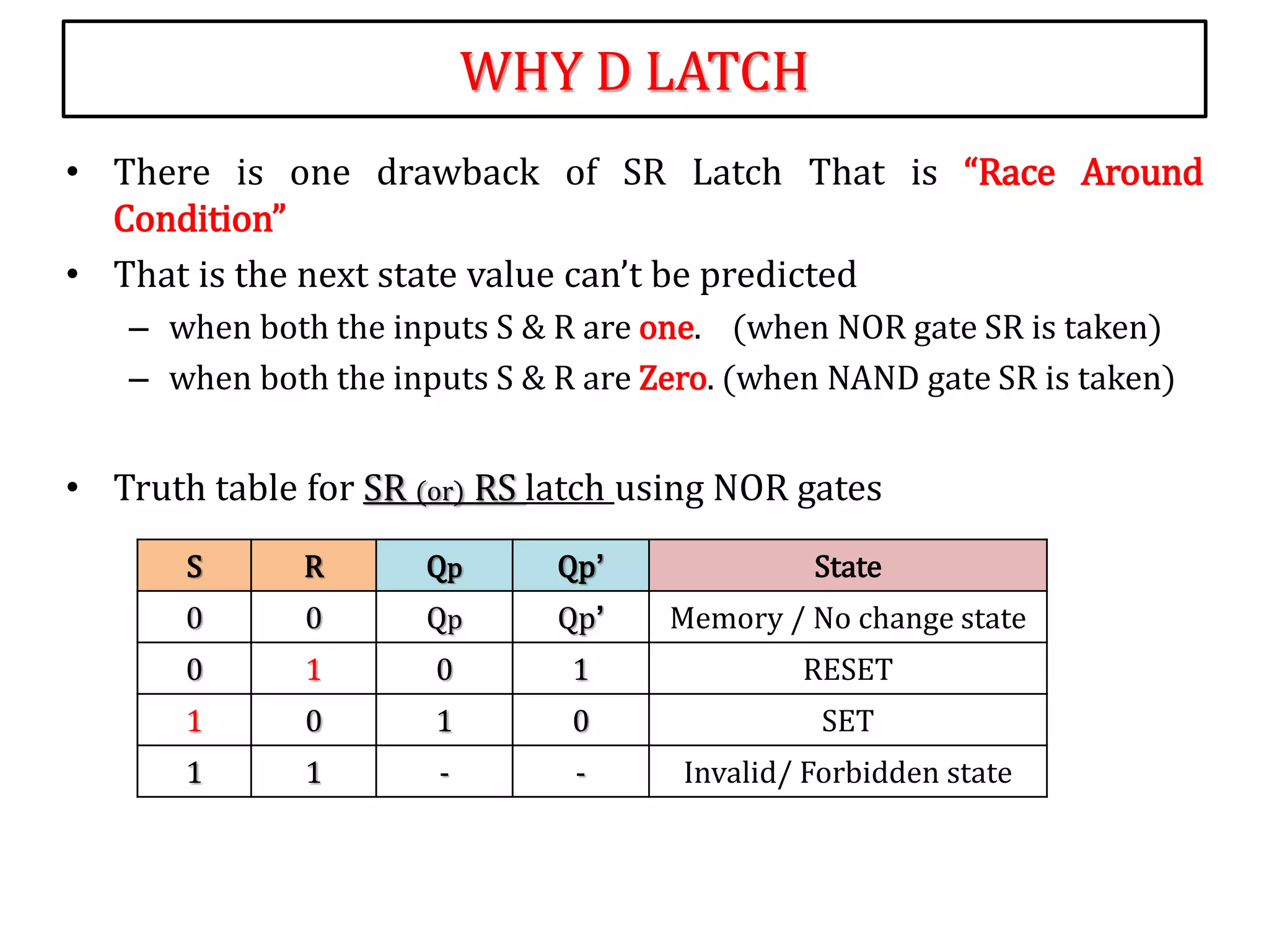 D latch | PPTX