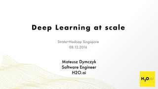 Deep Learning at Scale | PPT