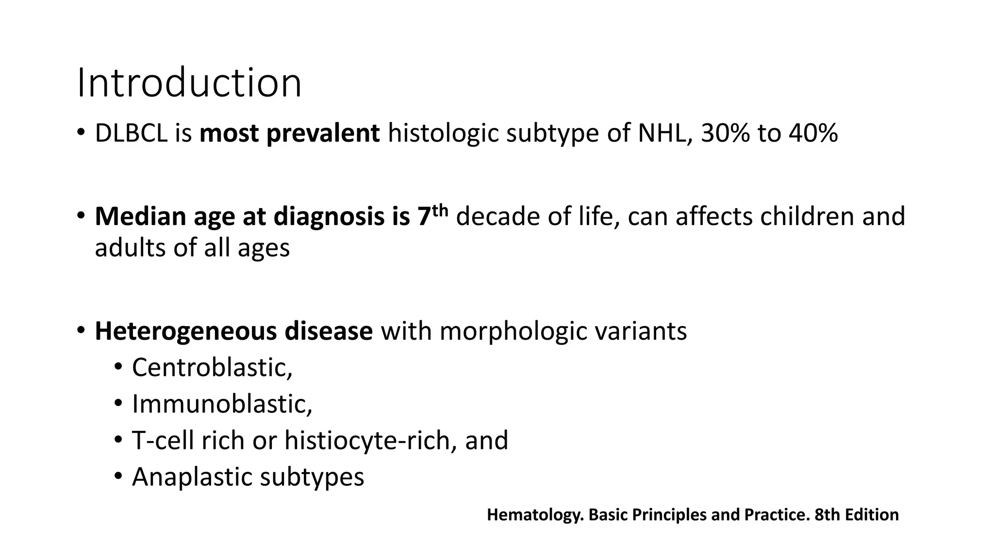 DLBCL- Recent Molecular Classification.pptx