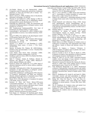 ALTERATIONS IN SERUM 5’NUCLEOTIDASE AND MALONDIALDEHYDE IN BREAST ...