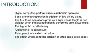 Digital logic circuit | PPTX | Computing | Technology & Computing