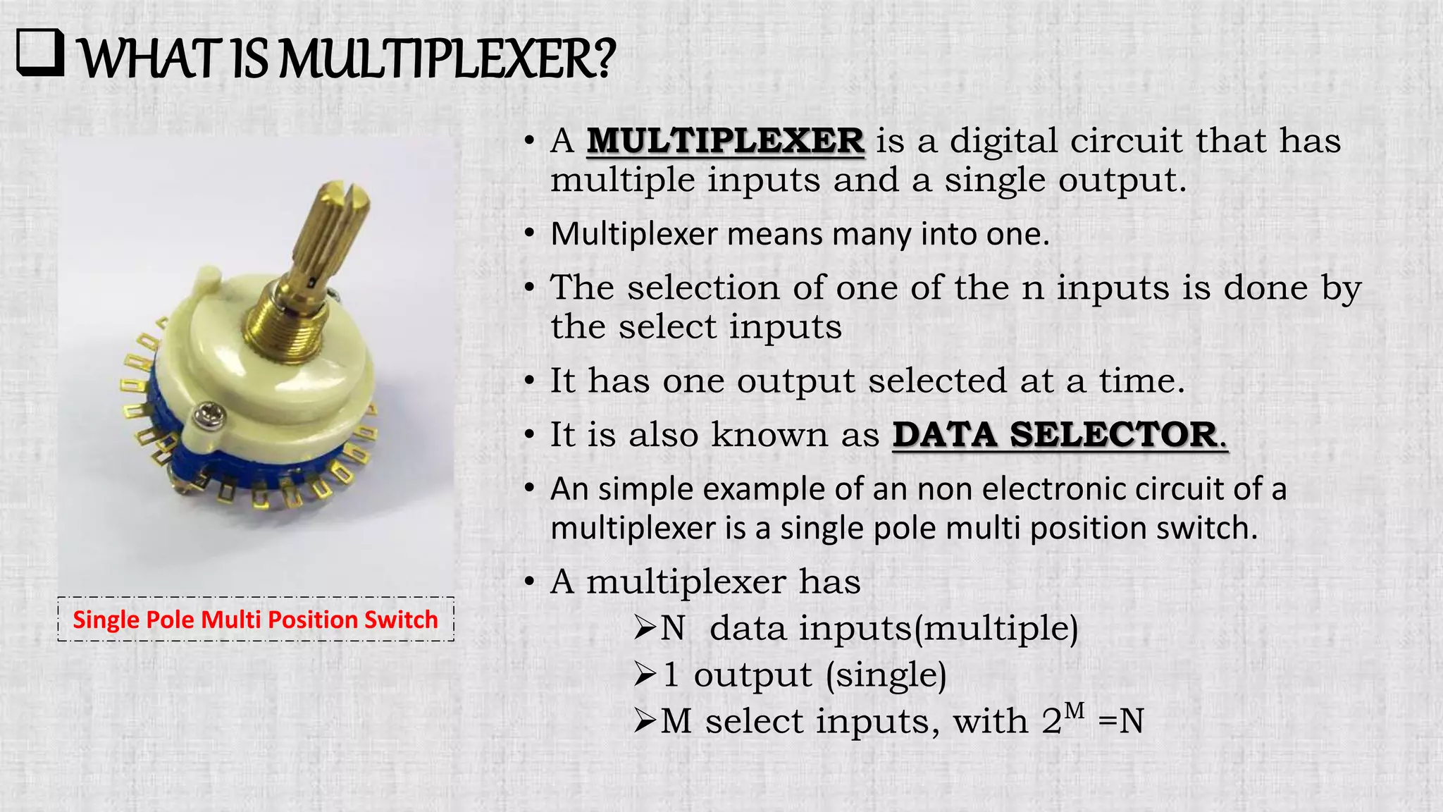 multiplexer 4 input | PPTX
