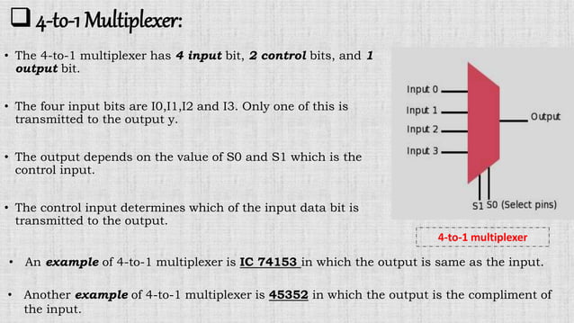 multiplexer 4 input | PPTX