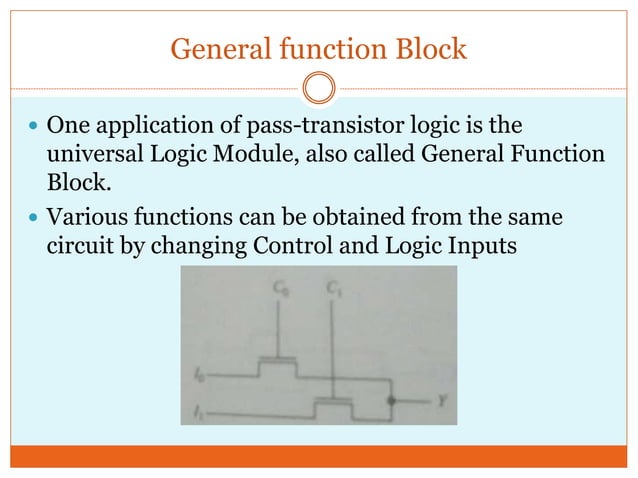 Pass Transistor Logic Pptx Programming Languages Computing