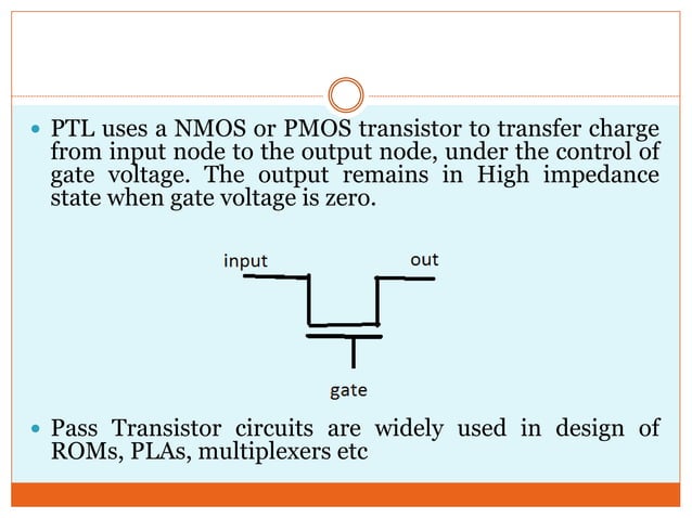 Pass Transistor Logic Pptx Programming Languages Computing