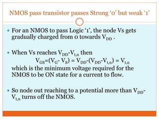 Pass Transistor Logic | PPTX
