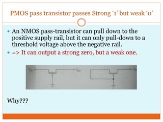 Pass Transistor Logic | PPTX