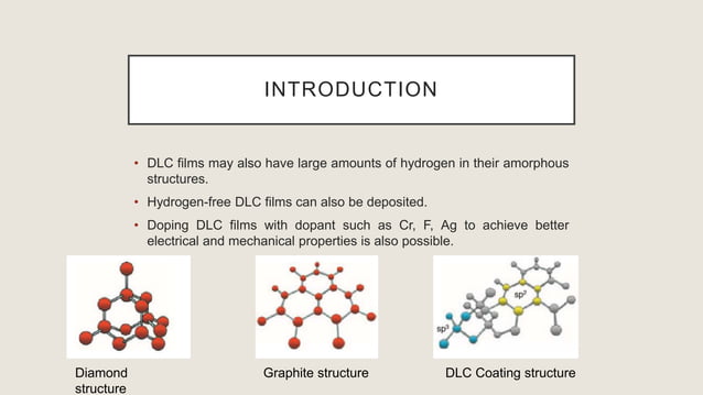 DLC coatings for tribological applications | PPTX | Chemistry | Science
