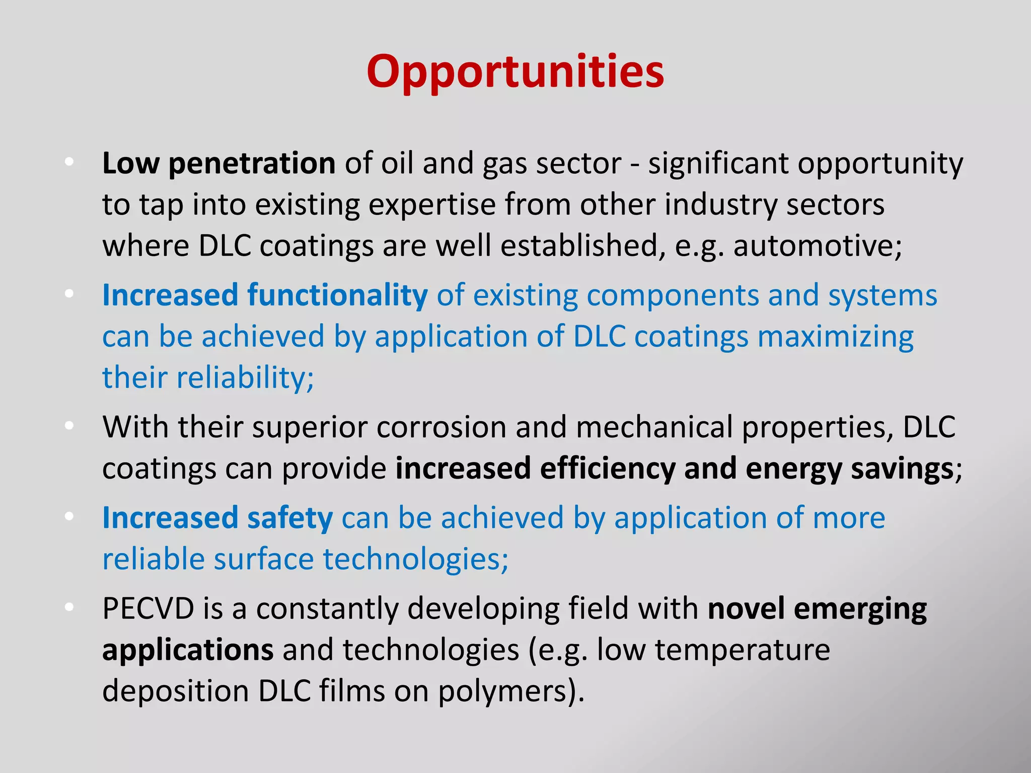 DLC coatings in oil and gas production | PDF