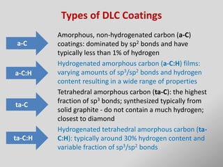 DLC coatings in oil and gas production | PDF