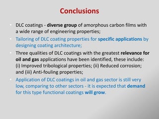 DLC coatings in oil and gas production | PPT