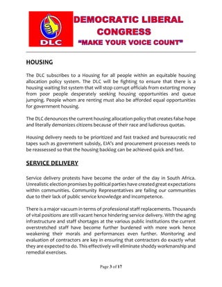 Political Manifesto Examples