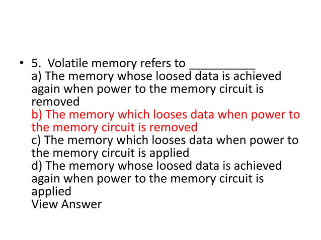 Digital logic circuits multiple choice questions | PPT