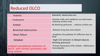 Dlco/tlco | PPT | Lung and Respiratory Health | Diseases and Conditions