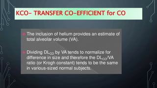 Dlco/tlco | PPT | Lung and Respiratory Health | Diseases and Conditions
