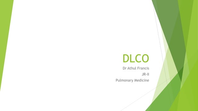 DLCO | PPT | Lung and Respiratory Health | Diseases and Conditions