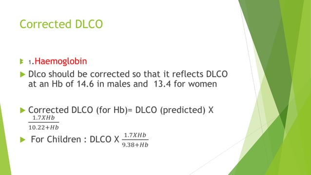 DLCO | PPT | Lung and Respiratory Health | Diseases and Conditions
