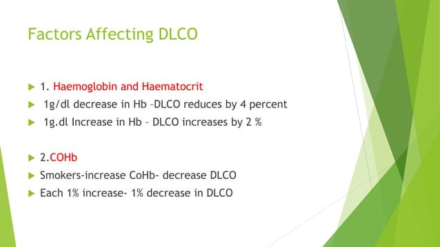 DLCO | PPT | Lung and Respiratory Health | Diseases and Conditions