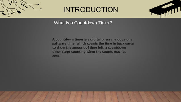 Countdown Timer Circuit Diagram With 7 Segment Display Ppt