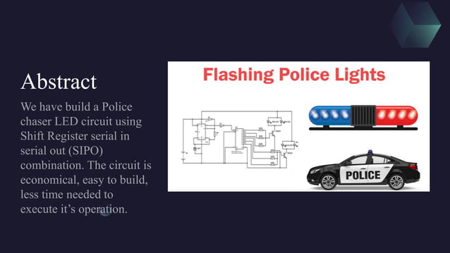 Police Led Chaser Light Using Shift Register (SIPO Combination) | PPT