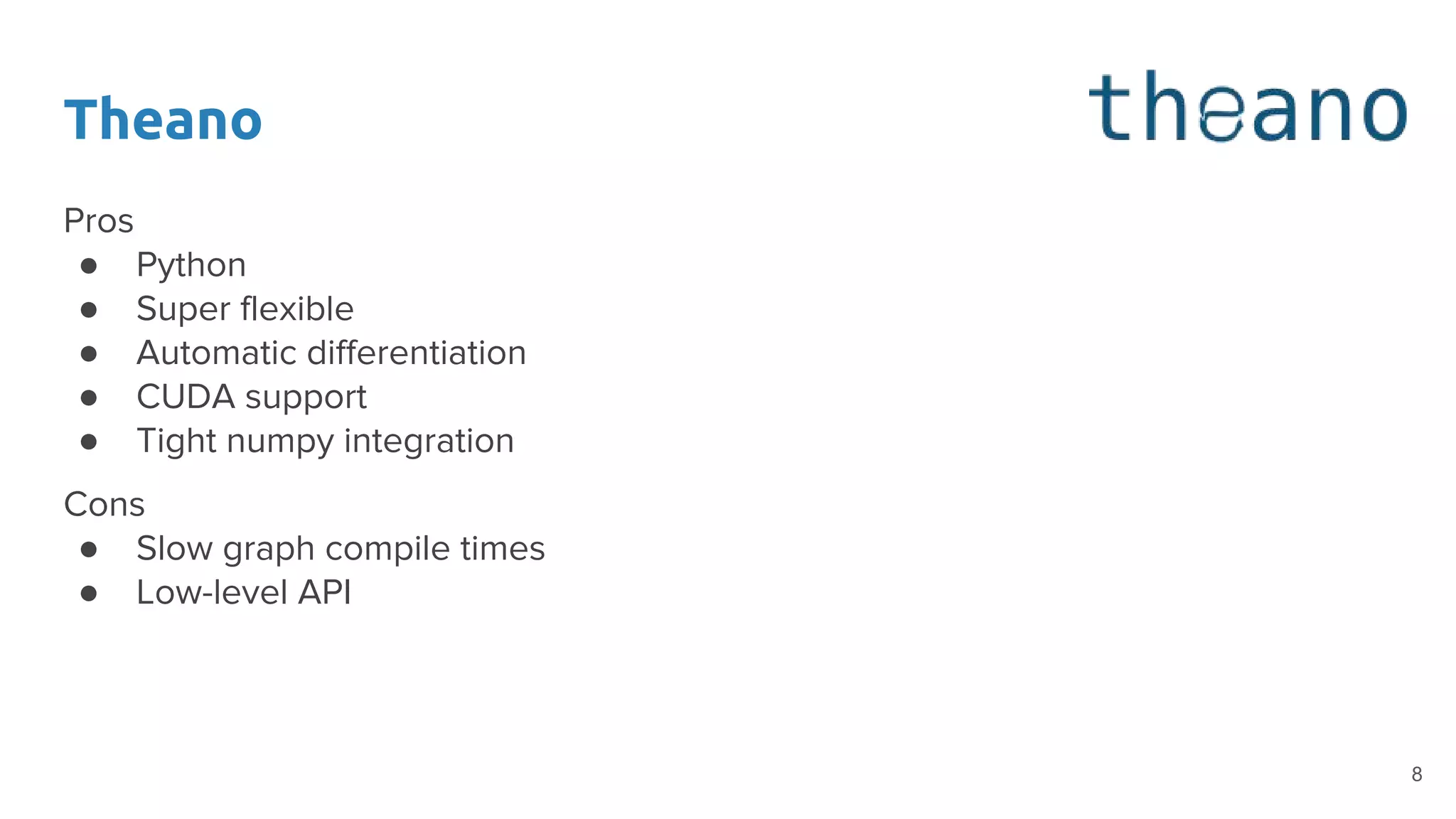 Software Frameworks for Deep Learning (D1L7 2017 UPC Deep Learning for Computer Vision) | PPT