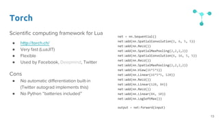 Software Frameworks for Deep Learning (D1L7 2017 UPC Deep Learning for Computer Vision) | PPT