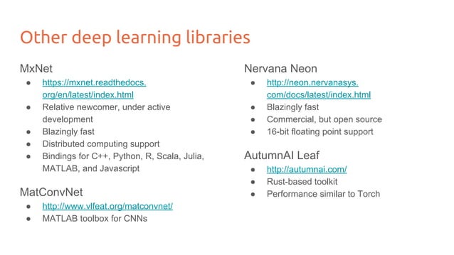 Deep Learning for Computer Vision: Software Frameworks (UPC 2016) | PPT