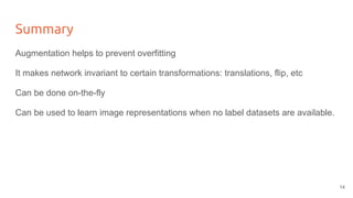Deep Learning for Computer Vision: Data Augmentation (UPC 2016) | PDF