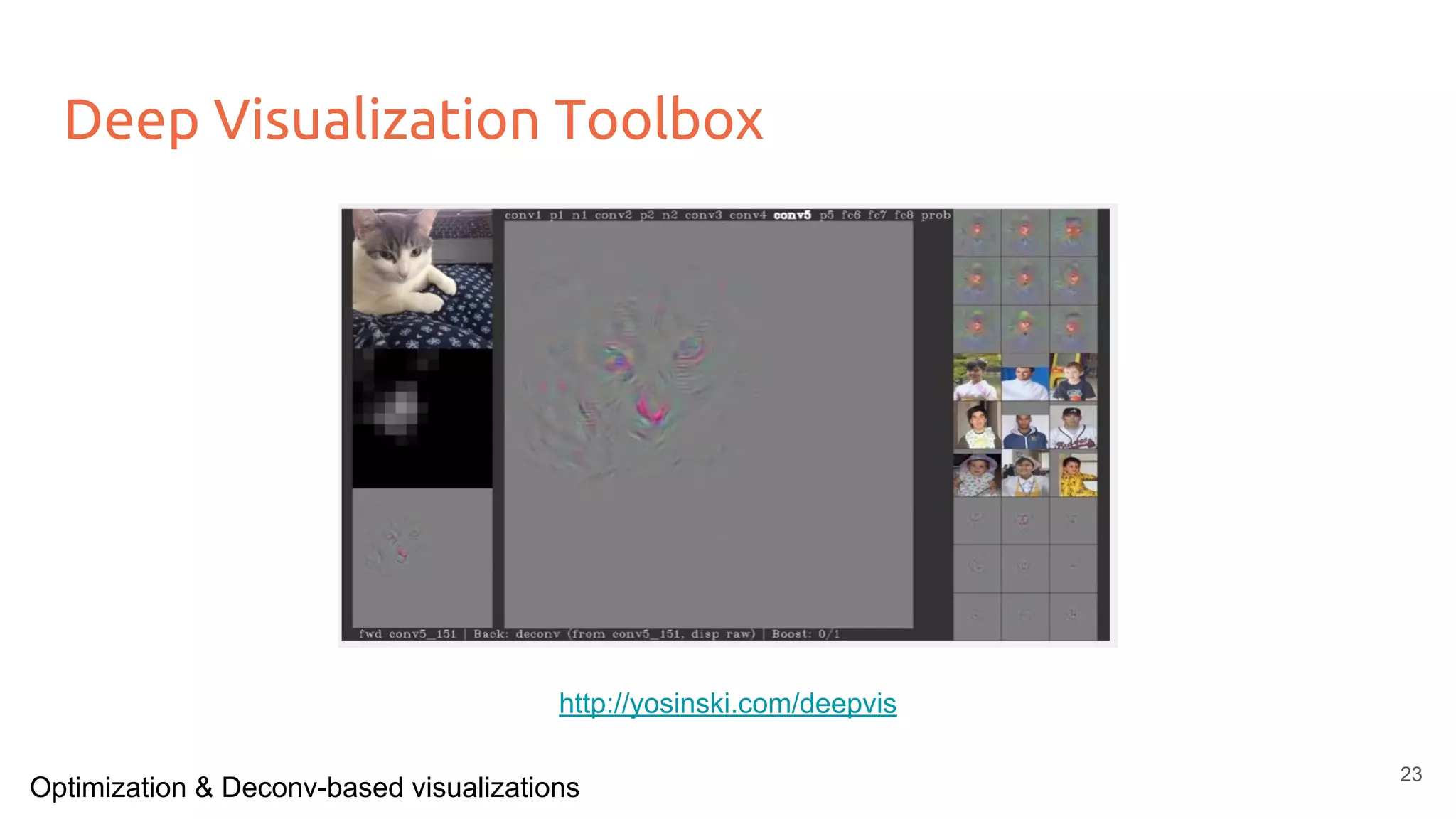 Deep Learning for Computer Vision: Visualization (UPC 2016) | PPT