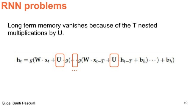 Deep Learning for Computer Vision: Recurrent Neural Networks (UPC 2016) | PPT