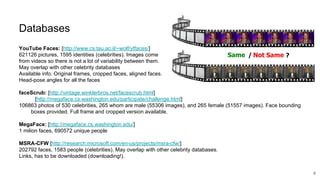 Deep Learning for Computer Vision: Face Recognition (UPC 2016) | PDF