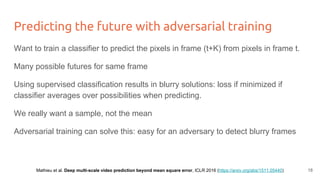 Deep Learning for Computer Vision: Generative models and adversarial training (UPC 2016) | PDF