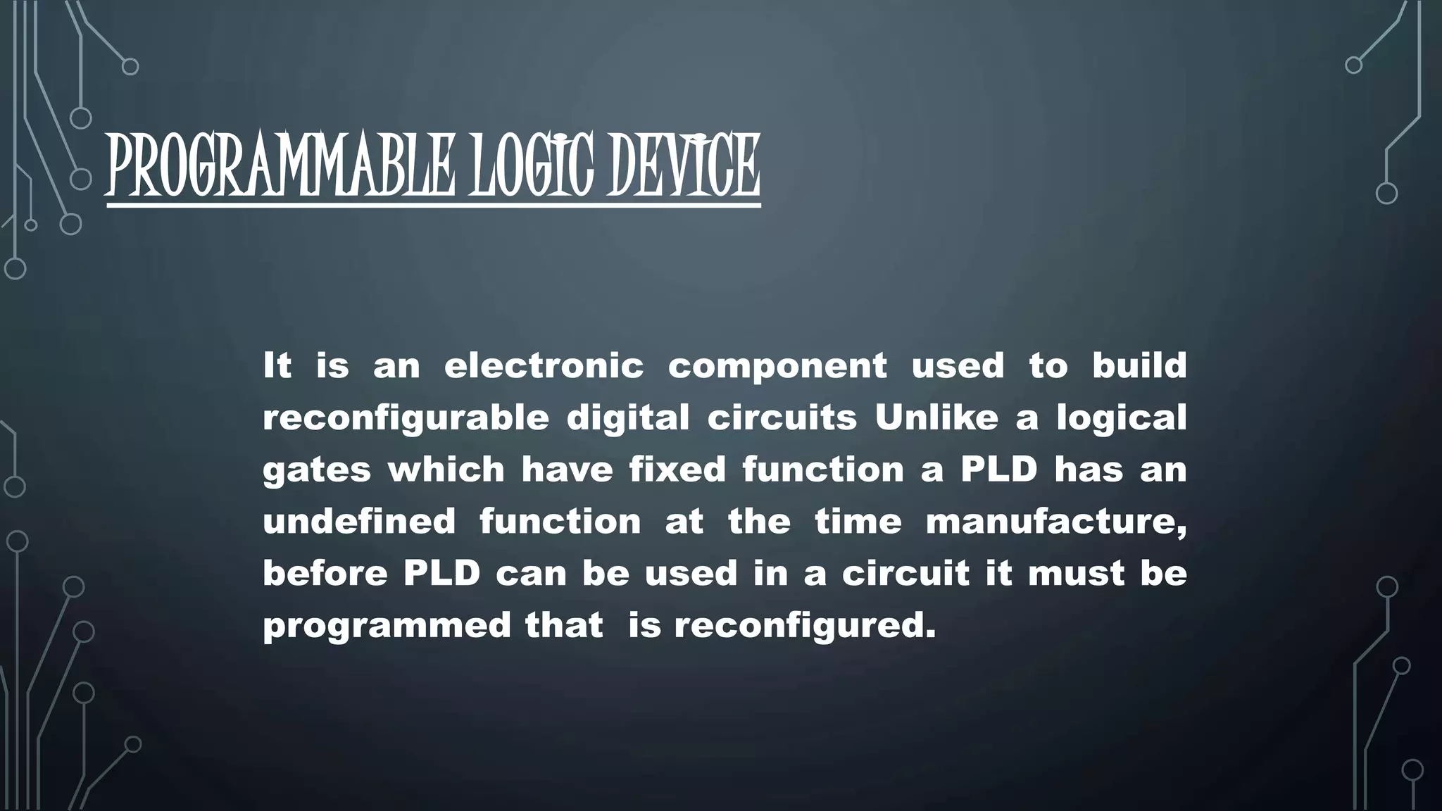 Programmable Logic Array Pptx Programming Languages Computing