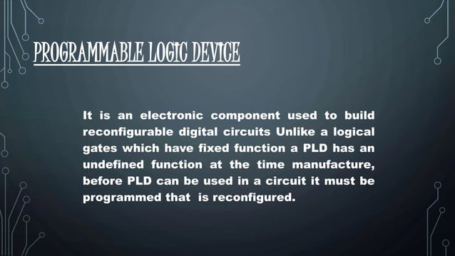 Programmable Logic Array Pptx Programming Languages Computing
