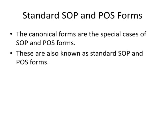 SOP POS, Minterm and Maxterm | PPTX | Technology & Computing