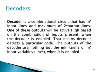 CHAPTER 6: Function of Combination Logic From Flyod ( Digital Logic Design ) | PPTX