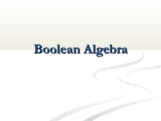 Boolean Algebra DLD | PPT