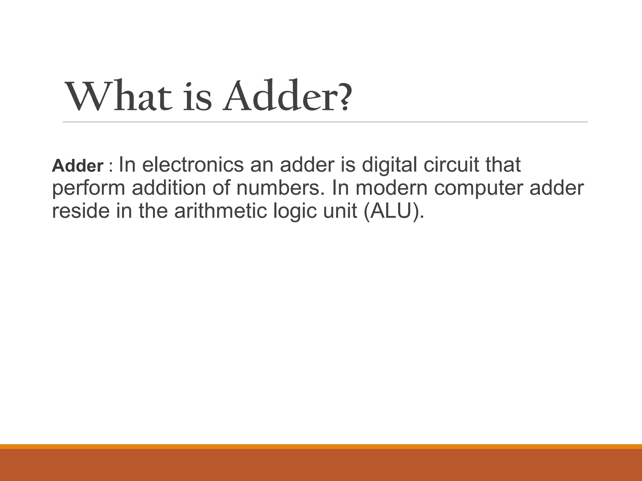 Adder and subtrctor DLD | PPT