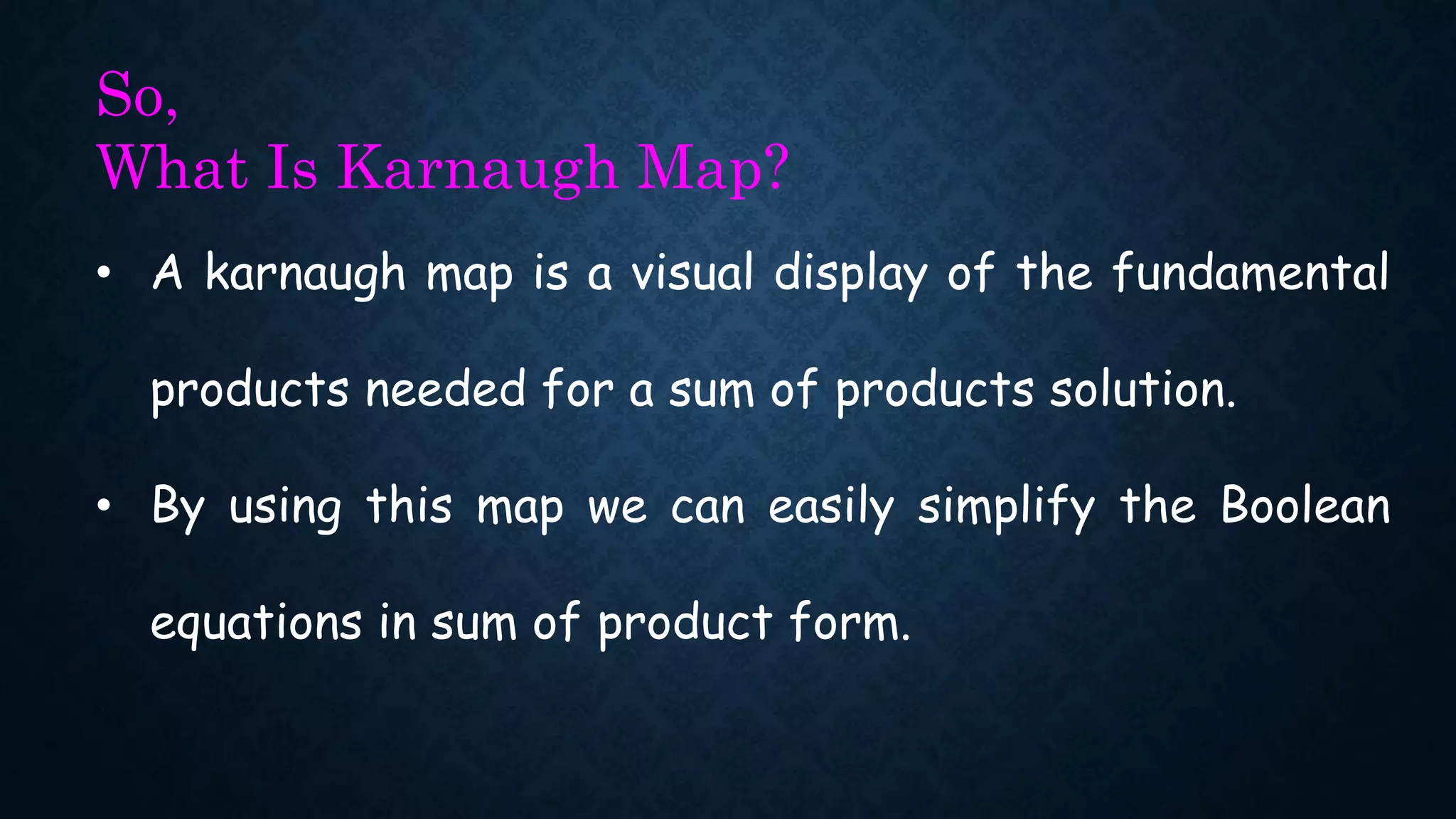 karnaugh map | PPTX