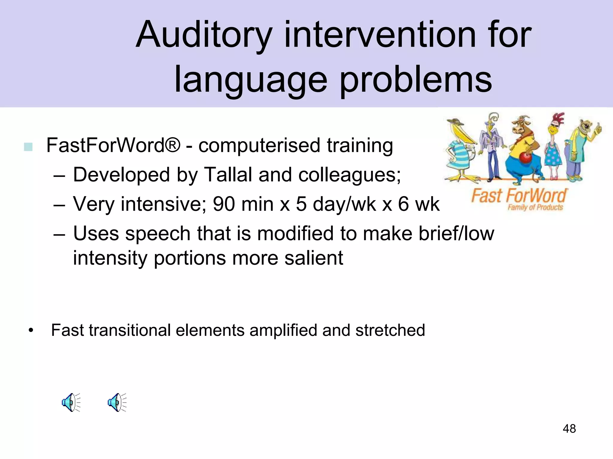 Developmental language disorder and auditory processing disorder: Same or different? | PPTX