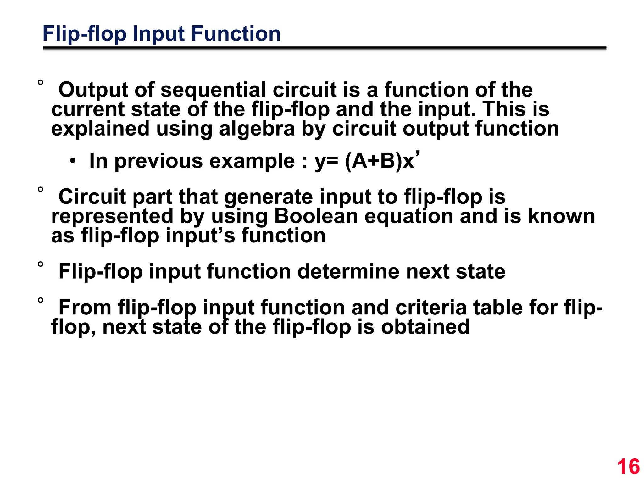 Dld Combinational Vs Sequential Circuits Ppt