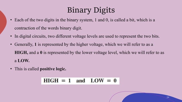 Digital Logic Design Lecture.pptx | Computing | Technology & Computing
