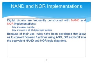 DLD Lecture No 16 Don't `Care Conditions, Nand gate Implementation.pptx