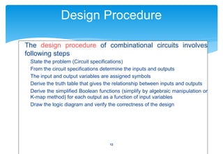 DLD Lecture No 18 Analysis and Design of Combinational Circuit.pptx