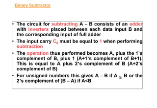 DLD Lecture No 20 Look Ahead Carry Generator, Binary Subtractors and ...